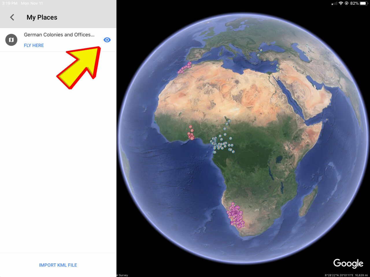 Google Earth Map of Colonial Post Offices | German Colonies Collectors ...